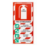 ABE Dry Powder Fire Extinguisher Sign - Fireco Fire Safety