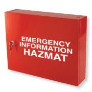 Emergency Information Hazmat Cabinet - Red - Fireco Fire Safety