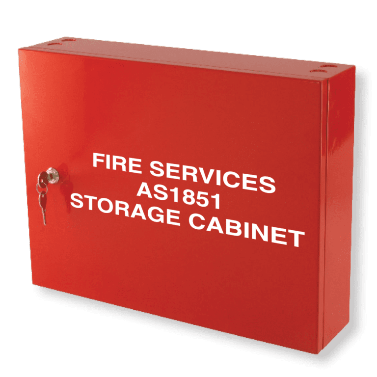 Fire Services AS1851 Maintenance Cabinet - Red - Fireco Fire Safety